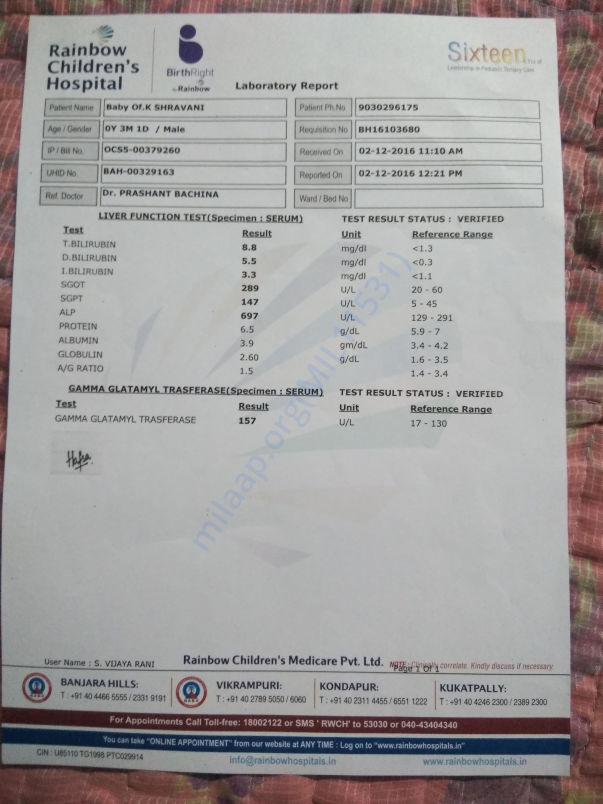 Help to my son Meghnandhan for Liver Transplantation | Milaap