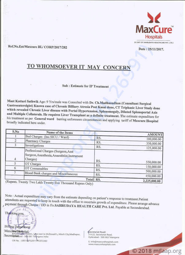 11-year-old Sathwik Is Now Terrified That The Pain Will Take Him Away ...